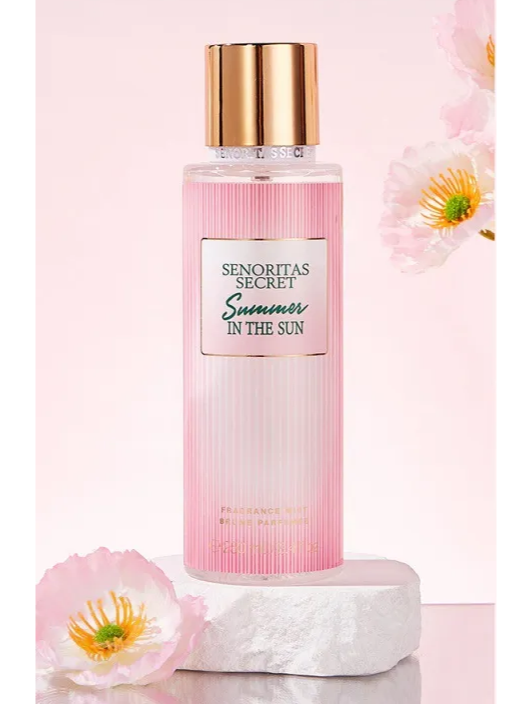 Senoritas Secret Спрей мист для тела парфюмированный с нотами цветов, кокоса, соленой груши Summer in the Sun Body Mist 250 мл