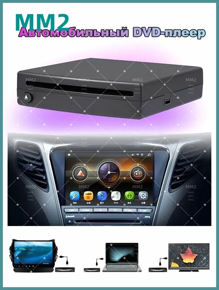 Супер тонкий автомобильный CD DVD плеер, совместимый с ПК LED TV MP5 Мультимедийный плеер Android Стерео Автомобильные аксессуары