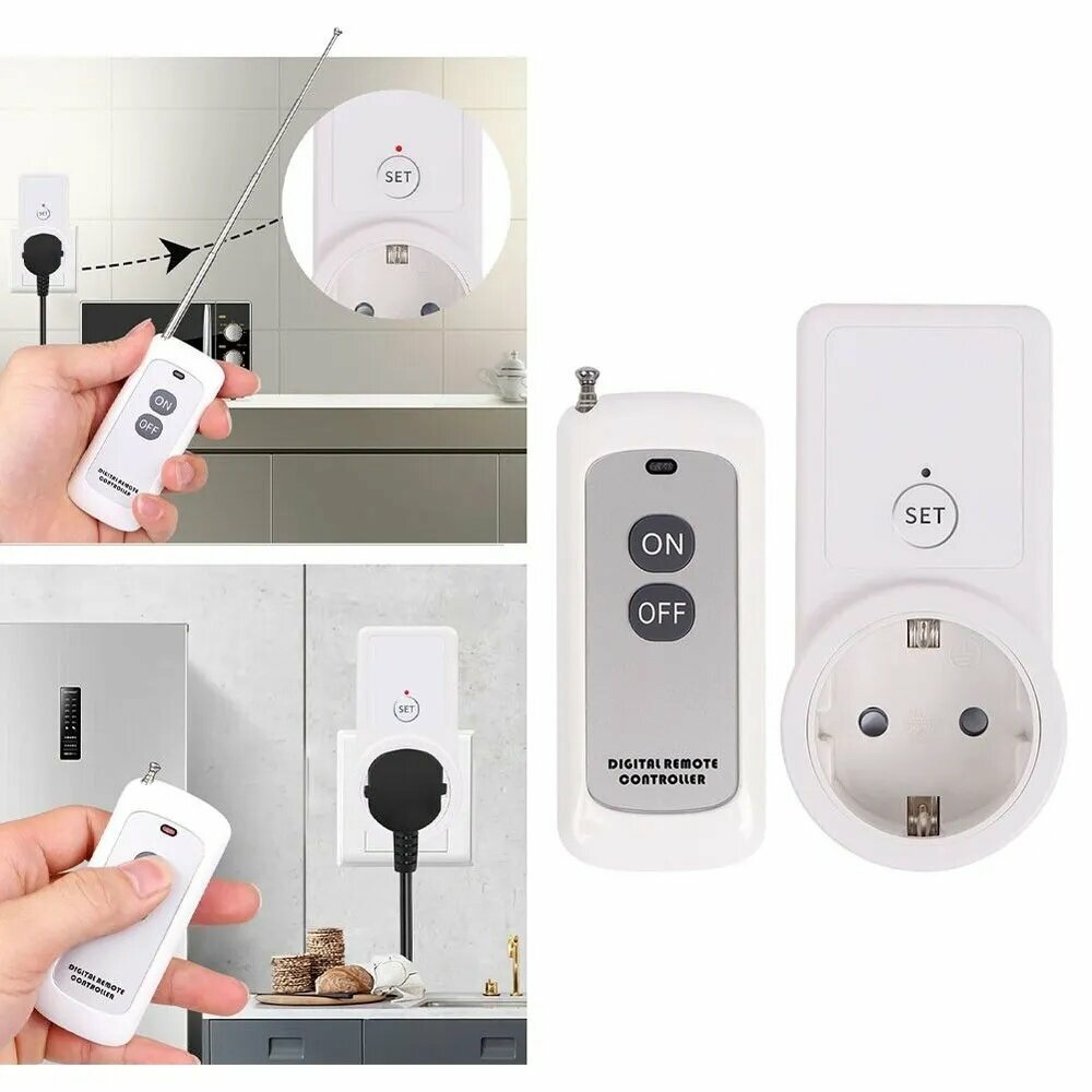 Беспроводная Розетка Дистанционного Управления Smart Socket 10A 220V Для Различной Бытовой Техники