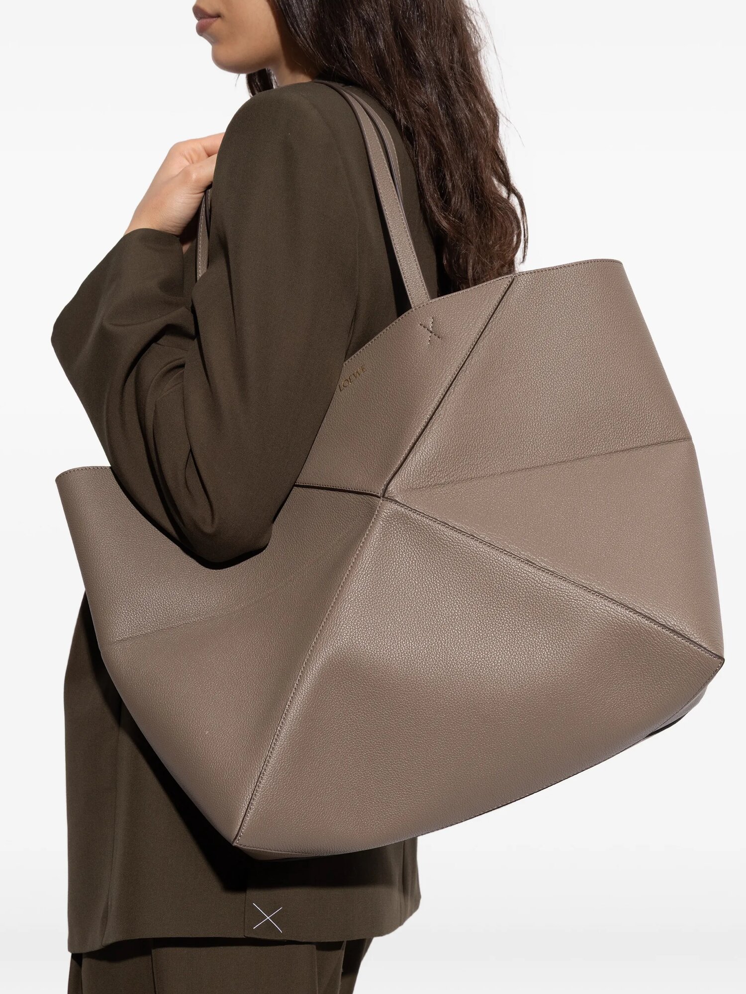 Сумка Loewe Puzzle Fold, коричневый — фото 1