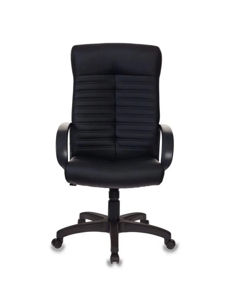 Кресло руководителя Бюрократ KB-10 черный, газлифт, иск. кожа, до 120 кг
