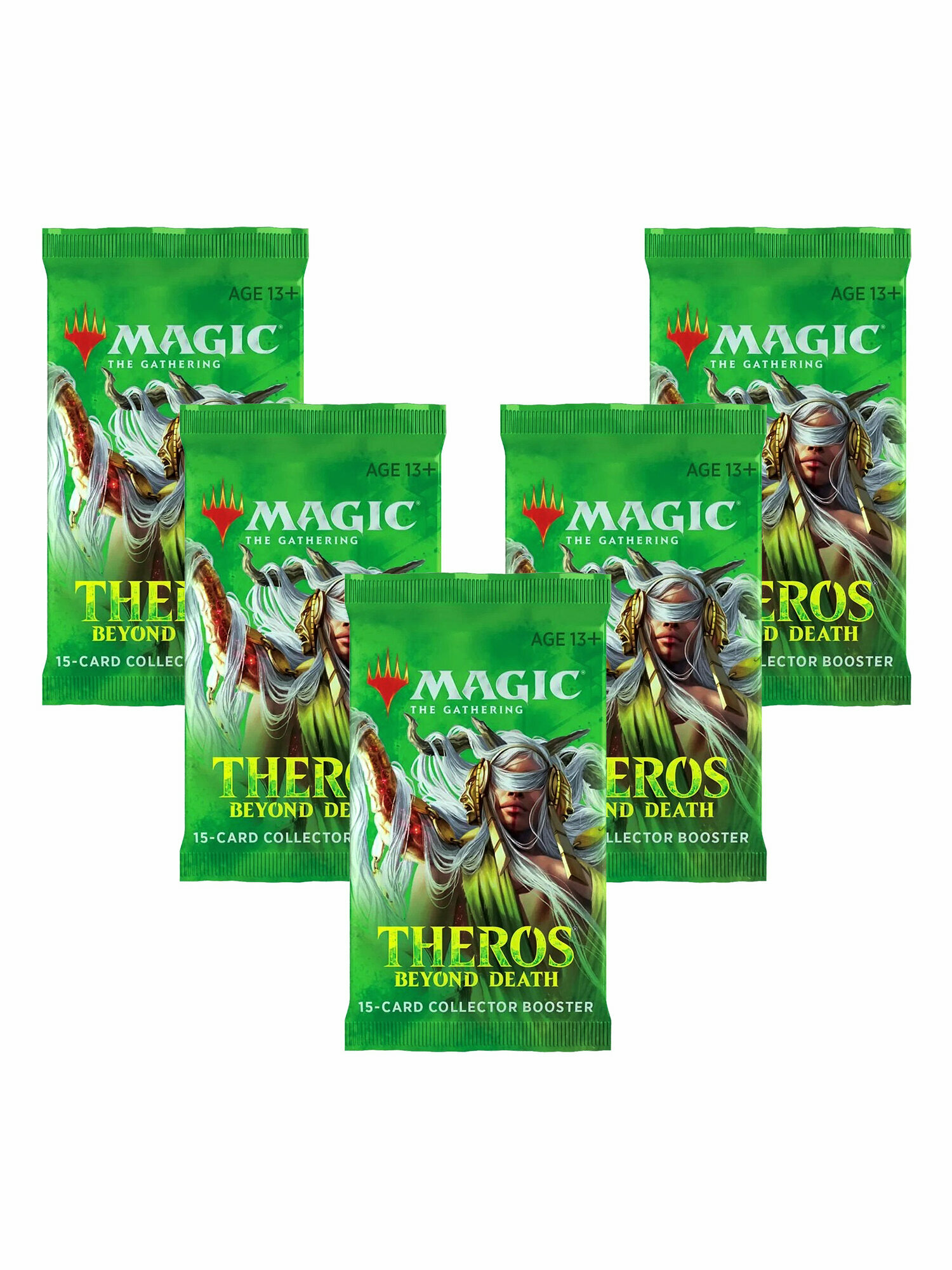 Magic The Gathering: 5 коллекционных бустеров MTG издания Theros Beyond Death на английском