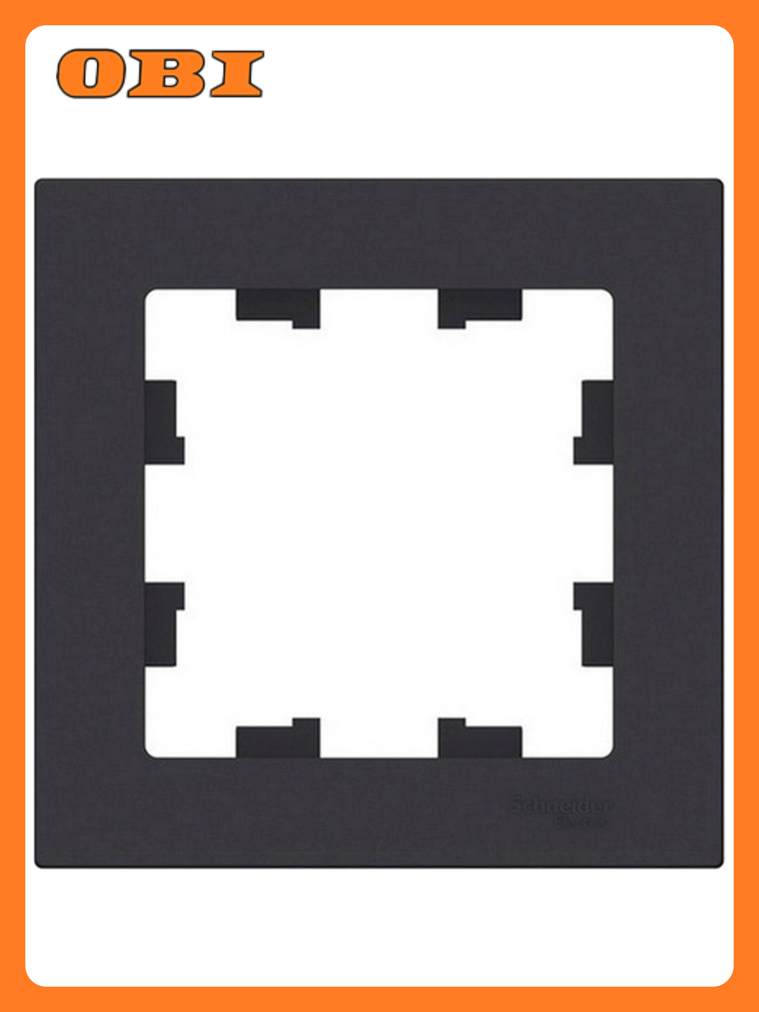 Рамка Schneider Electric Systeme Electric AtlasDesign ATN001001, ABS пластик, IP20, черная