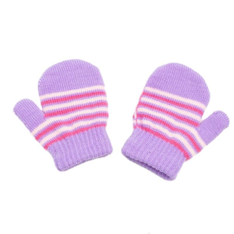 Детские теплые перчатки-Фиолетовый