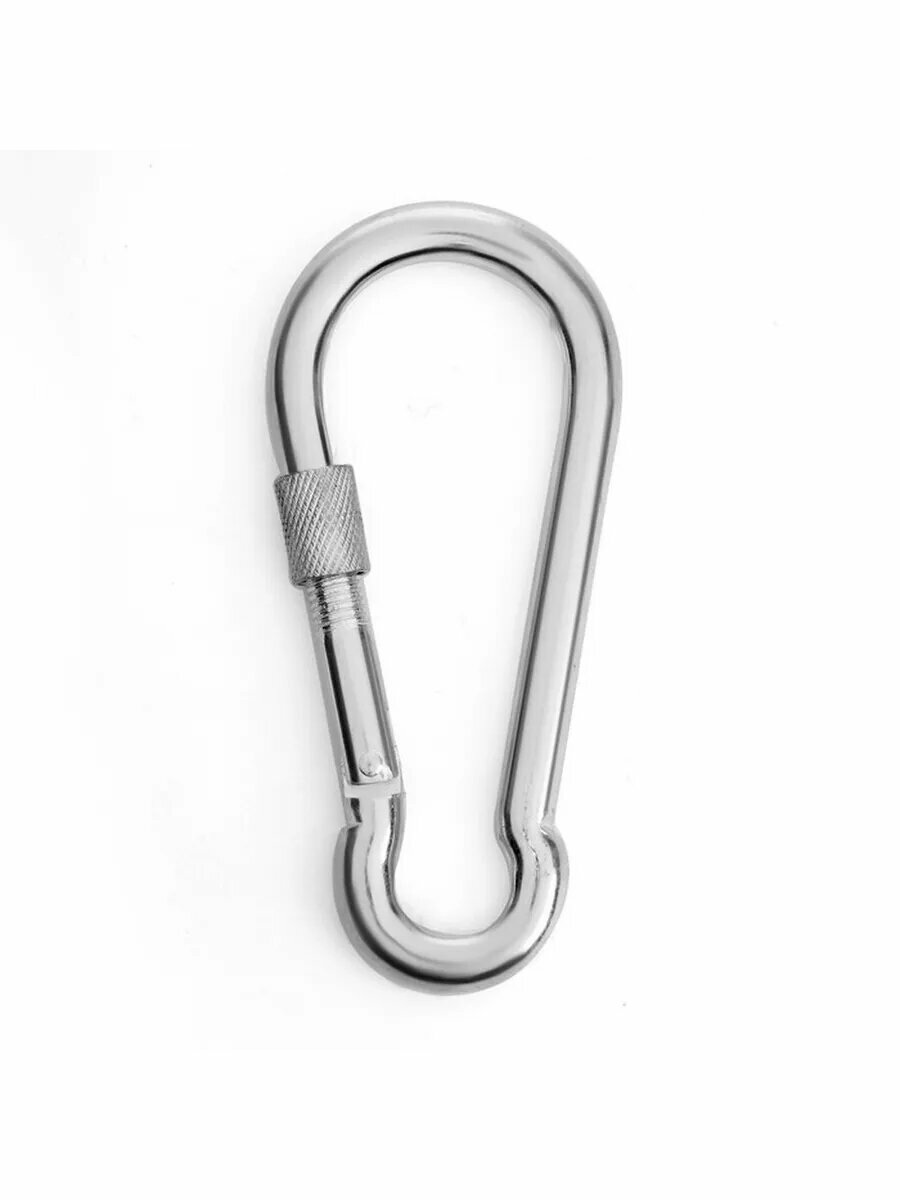 Монтажный карабин с фиксатором тундра 12х140 мм