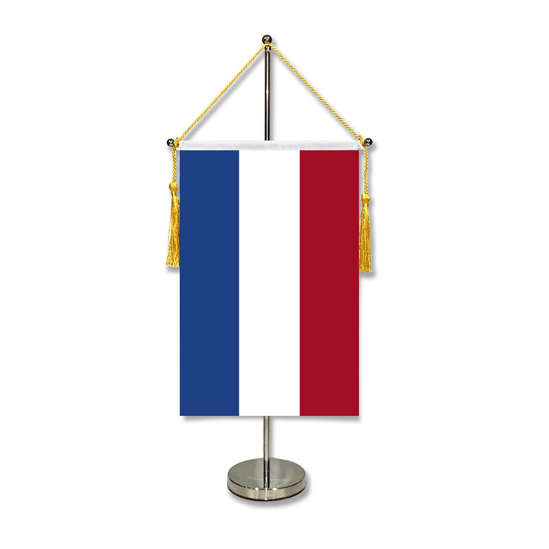 Офисный настольный декор, флаги мира, нержавеющая сталь, большой регулируемый одиночный стойка для флага, держатель флага