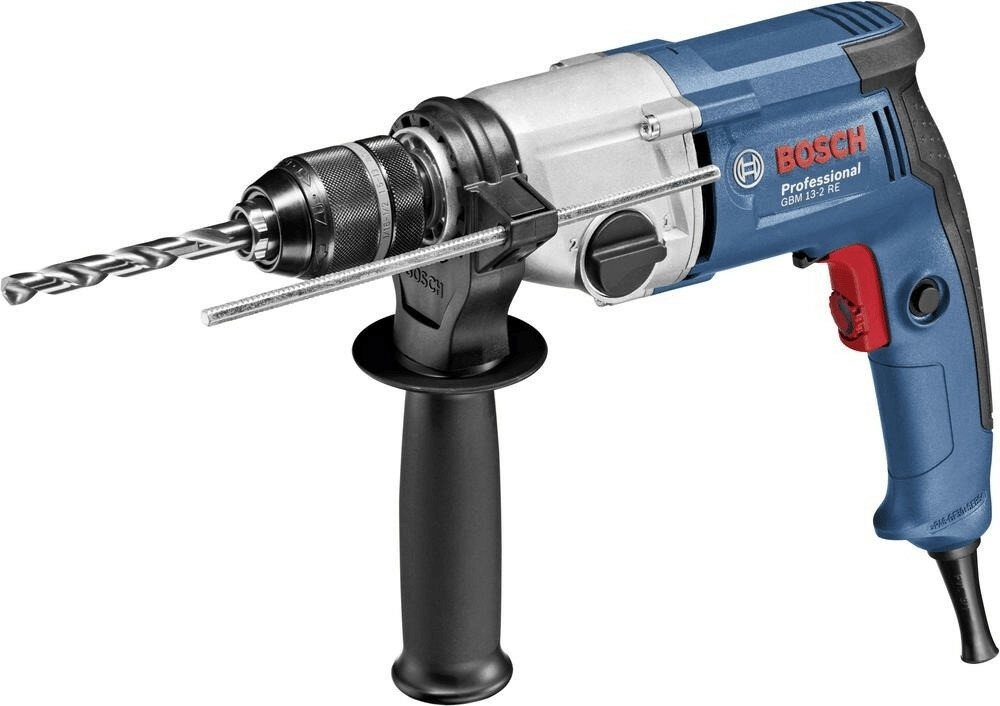 Дрель Bosch GBM 13-2 RE, Professional, 750 Вт, с устойкой глубины и прецизионным сверлильным патроном 06011B2002