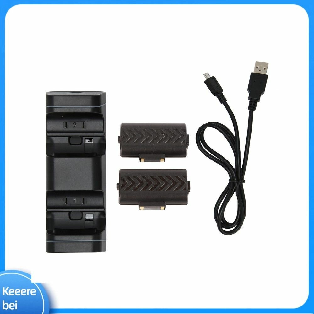 Зарядная станция контроллера, двойная док-станция с 2 аккумуляторами 800 мАч для Xbox Series X/S