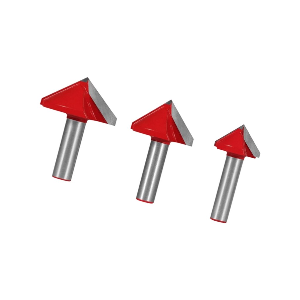 V Образный D Образный Гравировальный Фрезер Набор Бит Для Дерева Пластика Акрила Фрезерования Обрезки Долбежки Изготовления Деревообрабатывающего Инструмента