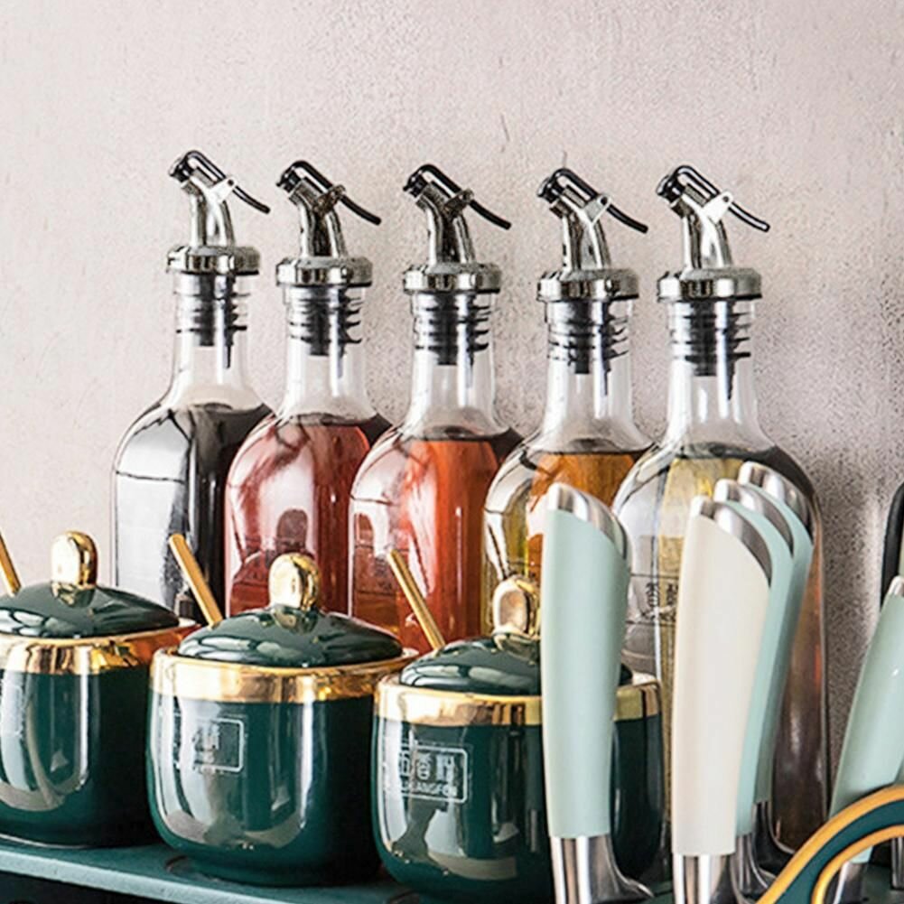 Кухонная пробка-дозатор для бутылок, герметичная защита от протечек и пыли, удобное использование одной рукой, подходит для разных горлышек