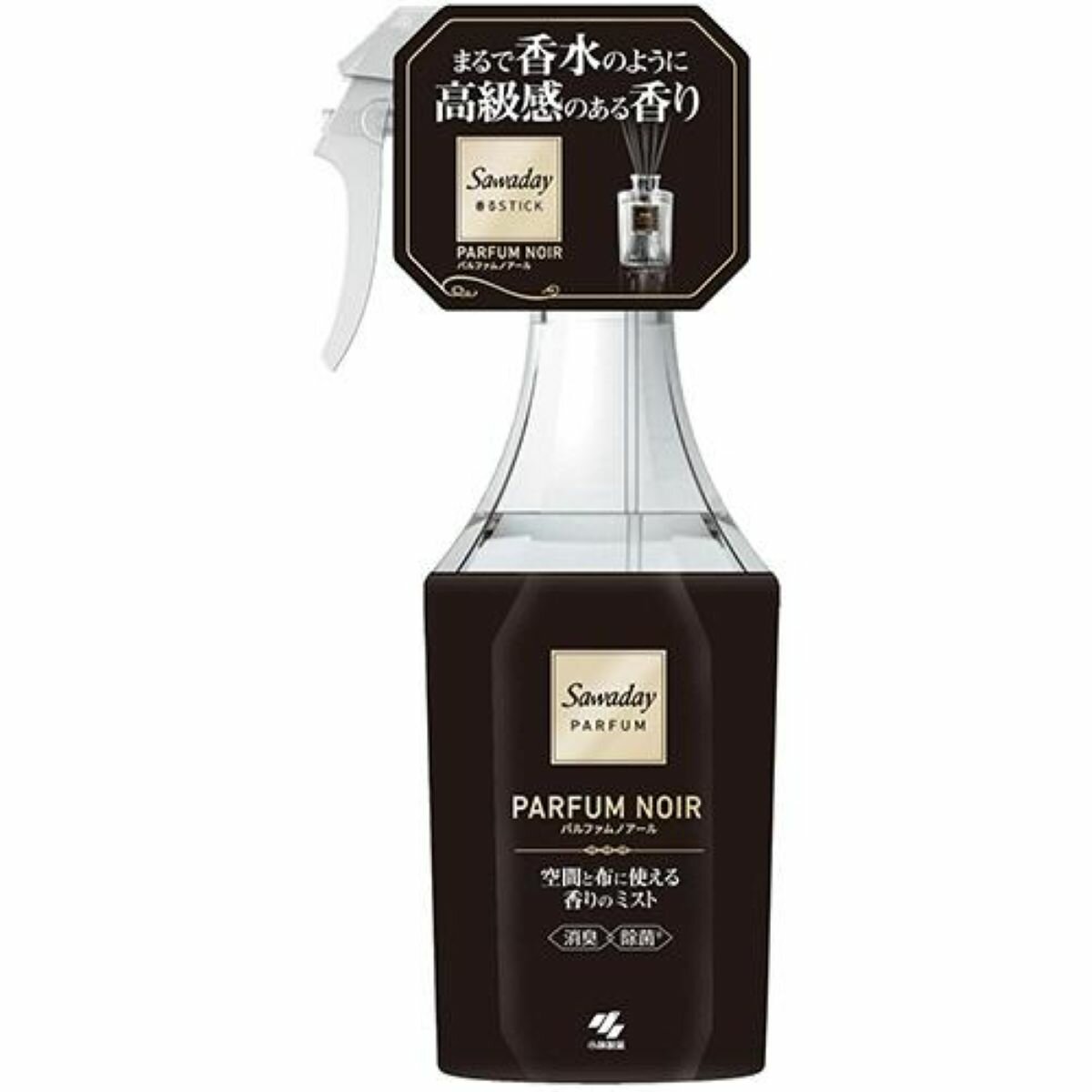 Освежитель-спрей Kobayashi Sawaday для пространства и текстиля, с ароматом Parfum Noir, 250 мл