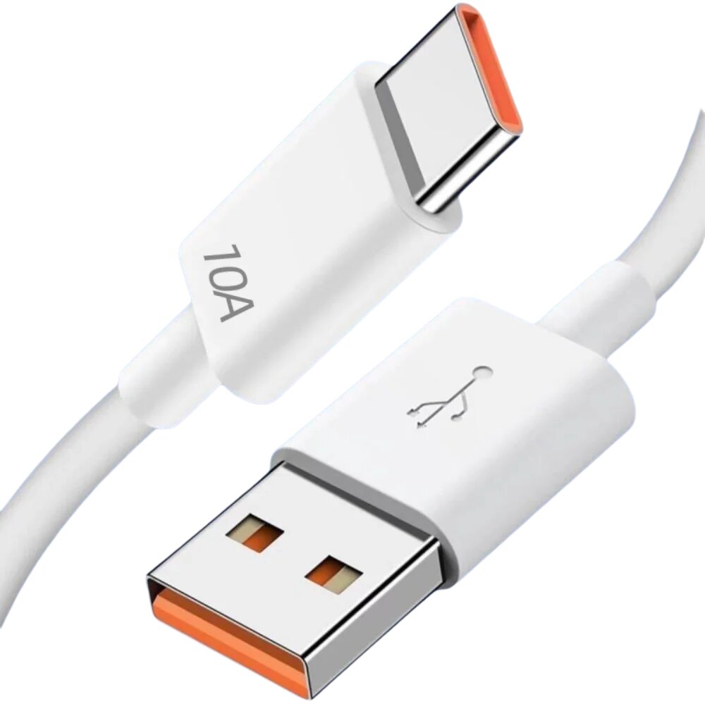 Кабель USB-C Для Быстрой Зарядки 120W 10A, Супербыстрый Кабель Для Передачи Данных Для White 2PCS