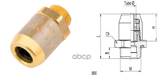 Фитинг прямой М16/16/ Sirit арт. 2800161201615