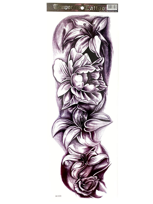 Тату рукав "Цветы " (Цв: Разноцветный )