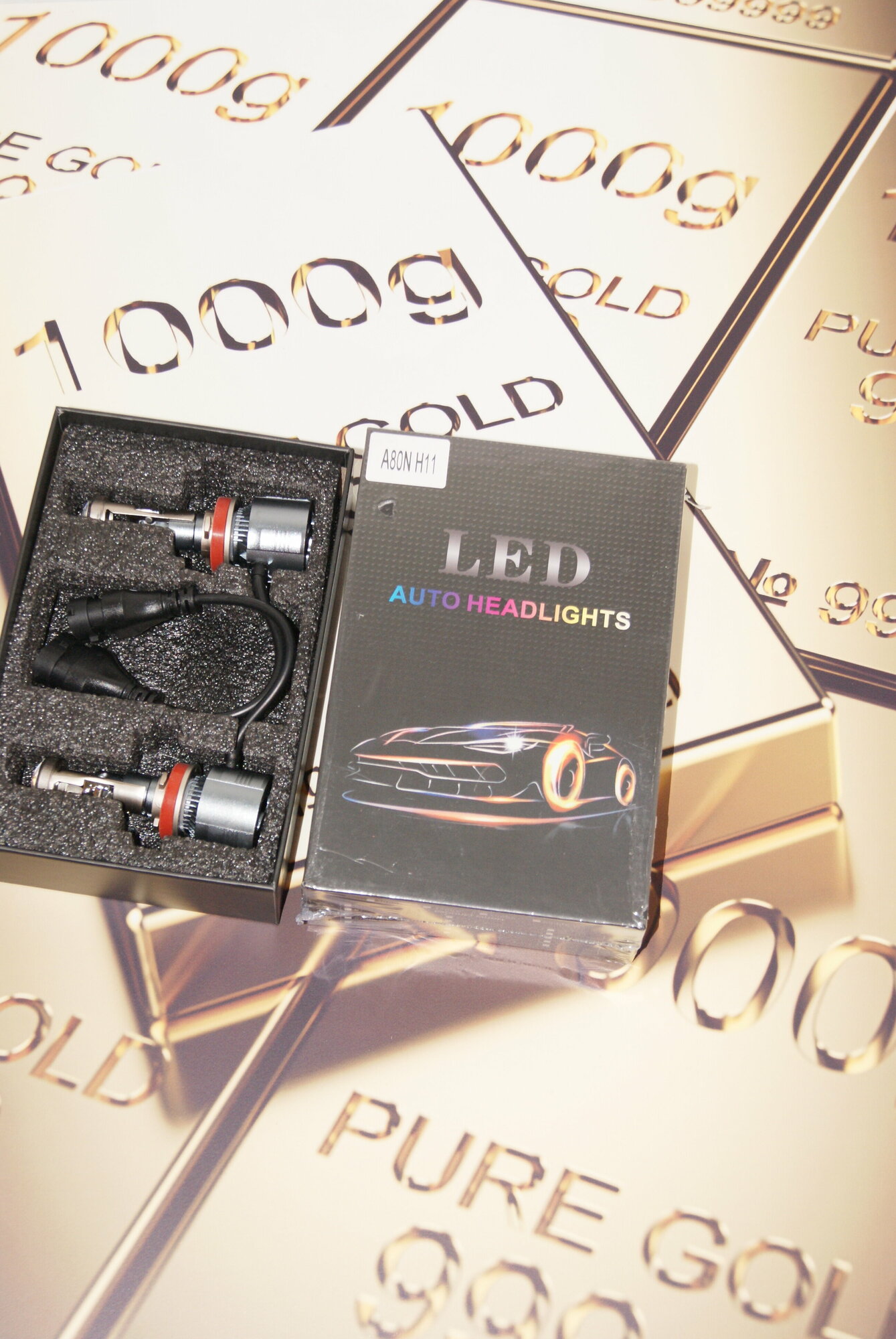 Светодиодная автомобильная лампа А80Н11 Led Auto Headlights 30 000 hours