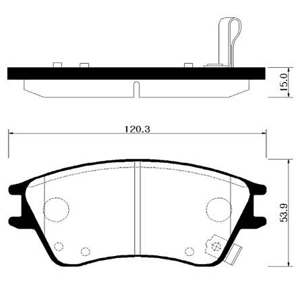 HSB HP0020 колодки тормозные