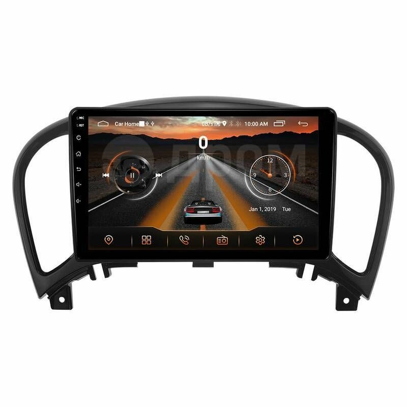 Автомагнитола с рамкой 2 din 9 дюймов для Nissan Juke 2010-2023 / Android 6Gb+128Gb / GPS / Поддержка сим-карты / Камеры 360 гр./ Встроенные кулер охлаждения