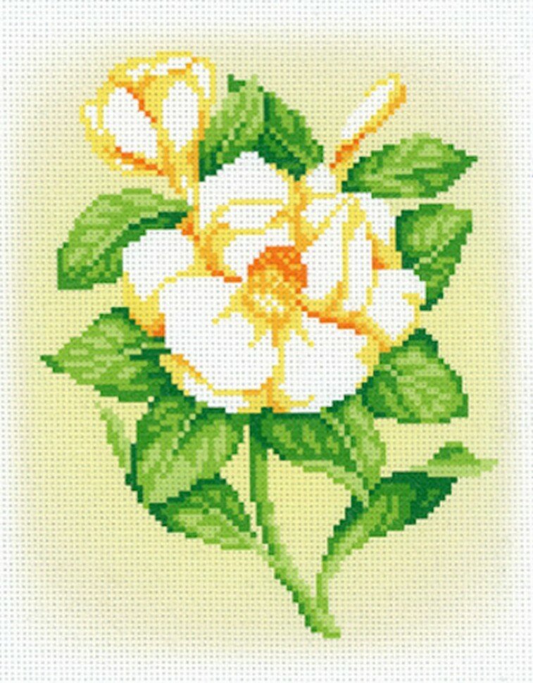 Канва с рисунком для вышивания М. П. Студия СК-031 Нежность, 20 x 15 см (Нитки в в комплект не входят.)