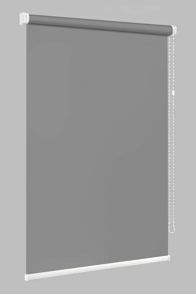 Рулонные шторы Люкс графит 127х165 см