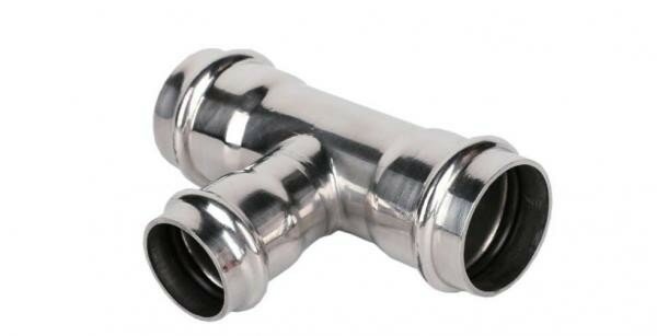 Трехраструбный пресс-тройник из нержавеющей стали 22*22*22mm