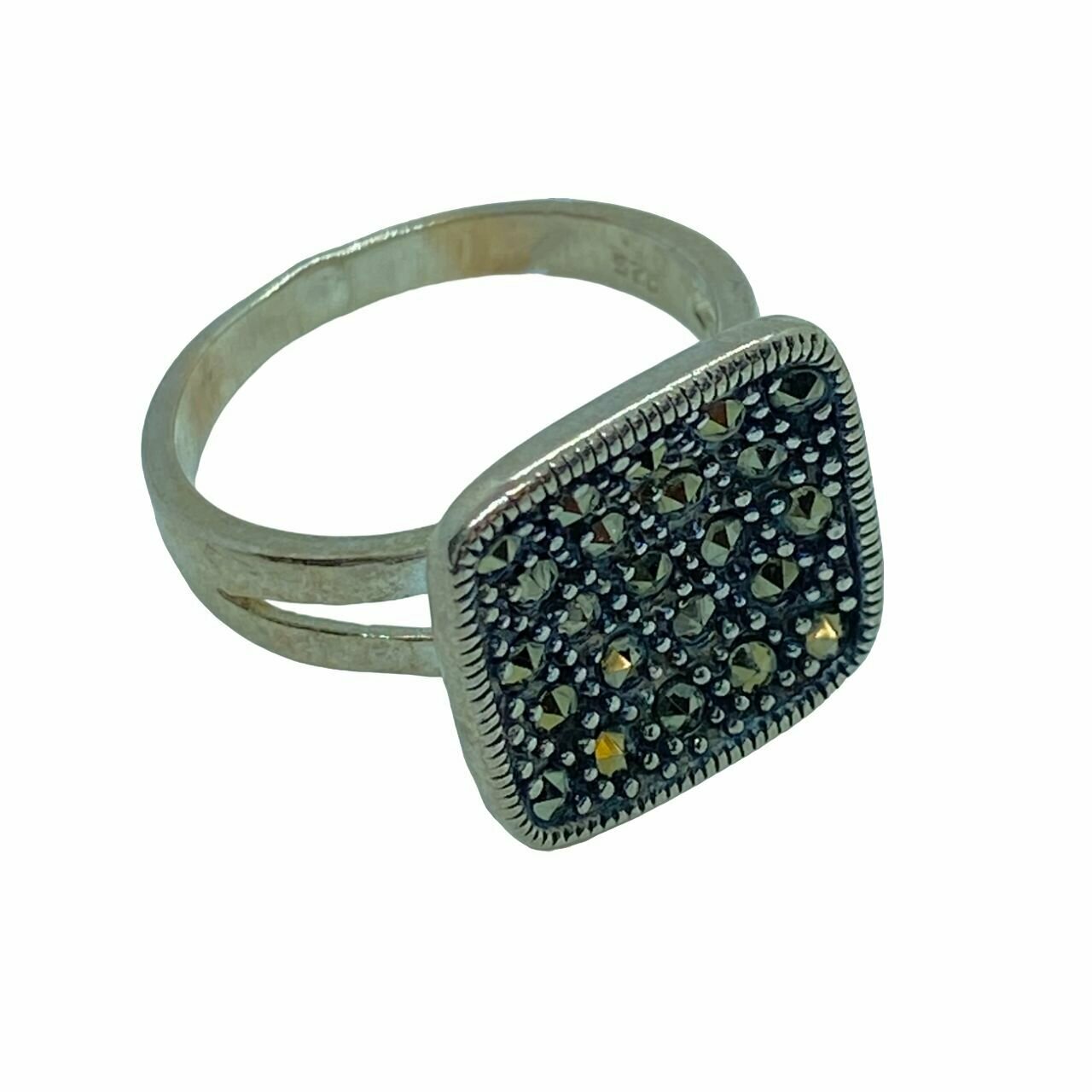 Кольцо на фалангу, серебро, 925 проба, марказит