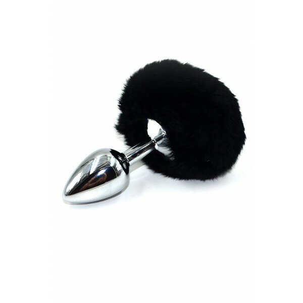 AP-AL001S-R8B Втулка-хвост черный заячий SILVER Small