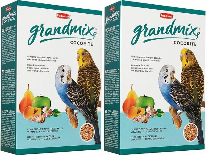 Padovan Корм сухой для волнистых попугаев, 1000 г, 2 уп