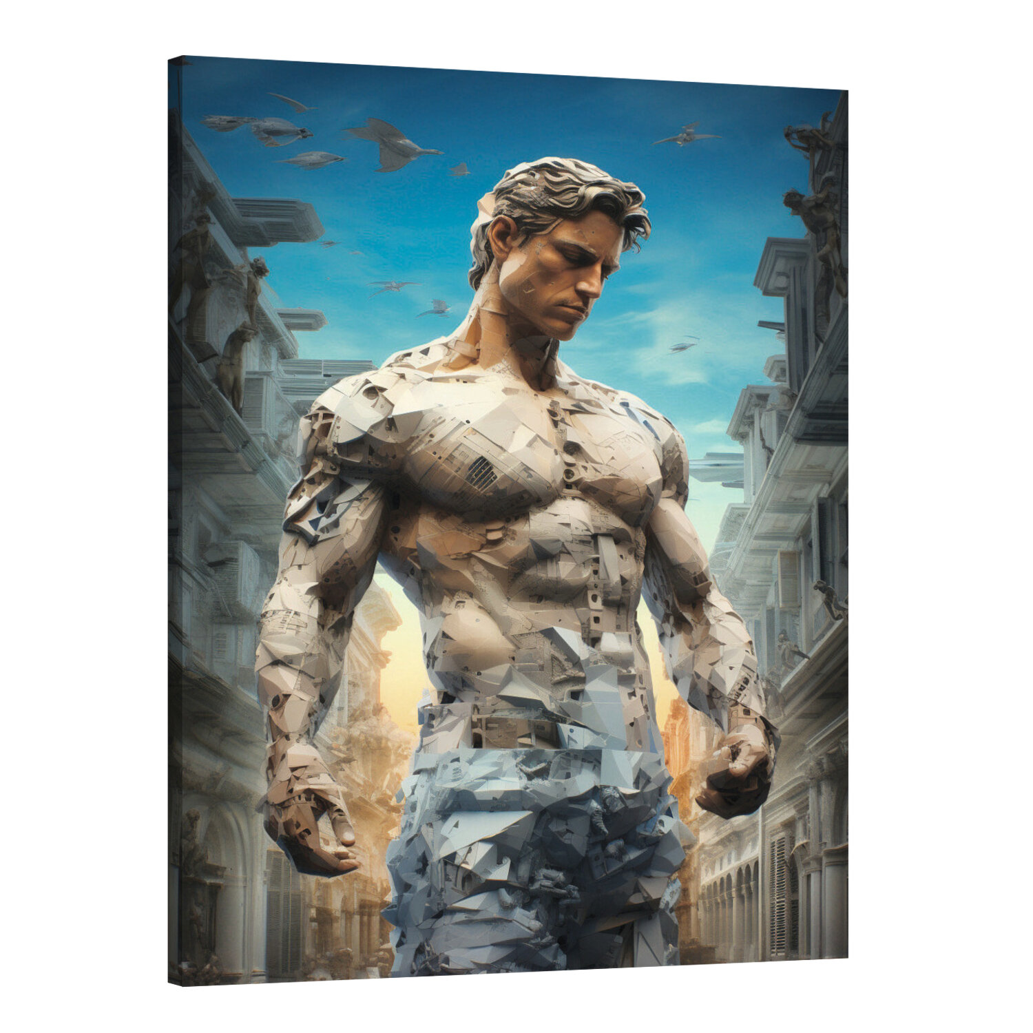 Интерьерная картина 50х70 "Давид и Рим"