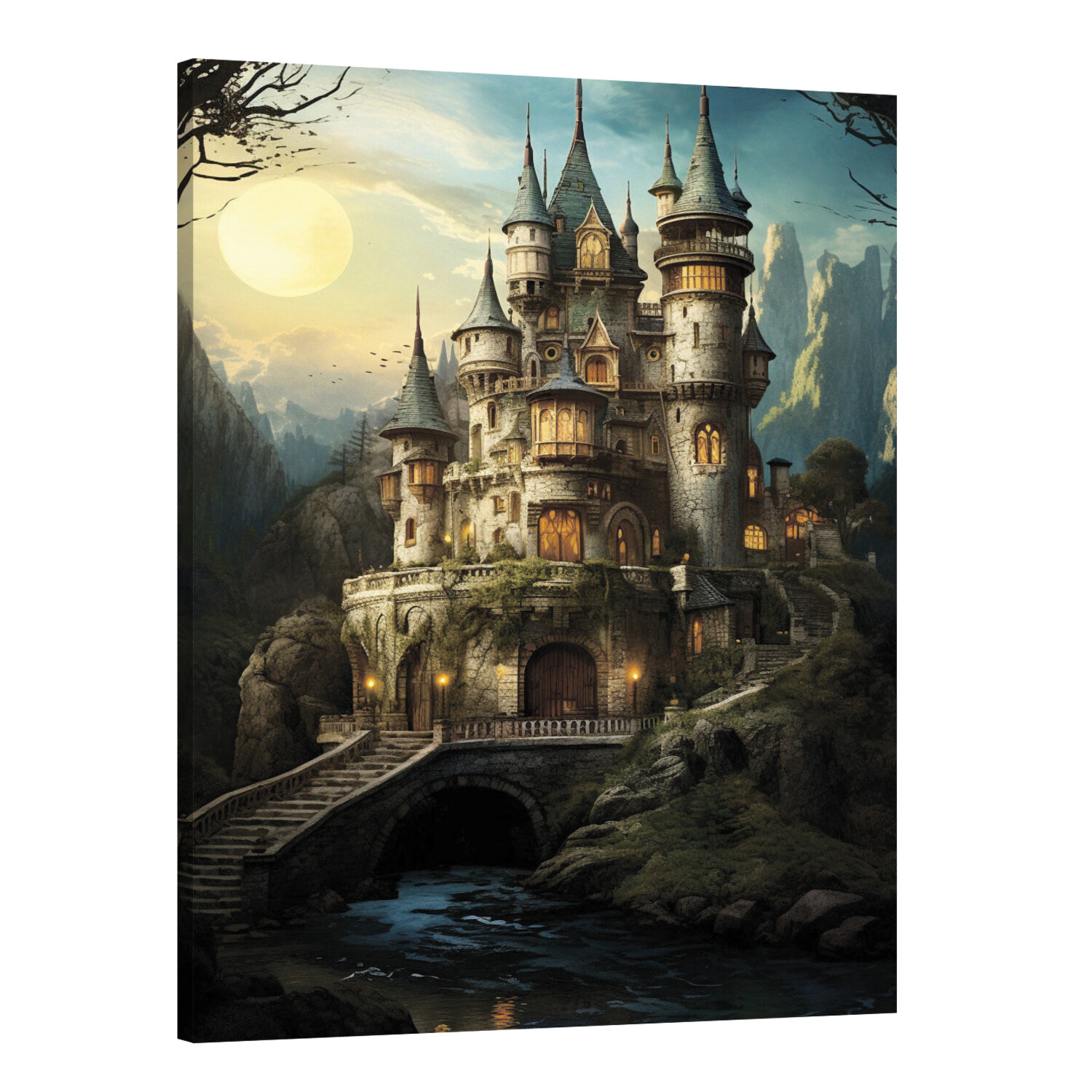 Интерьерная картина 50х70 "Сказочный замок"