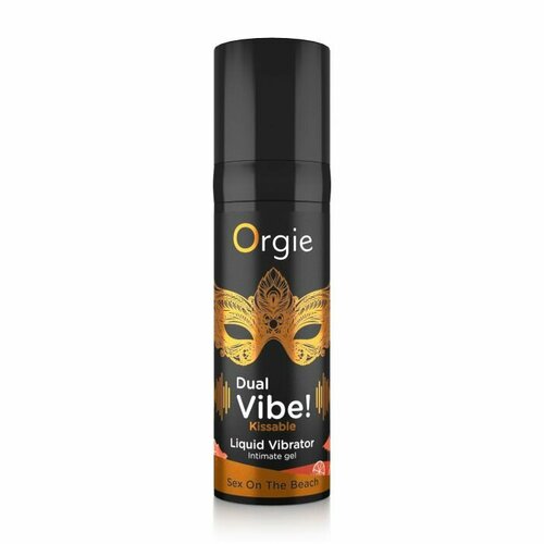 Съедобный гель Dual Vibe Sex On The Beach с эффектом вибрации и вкусом