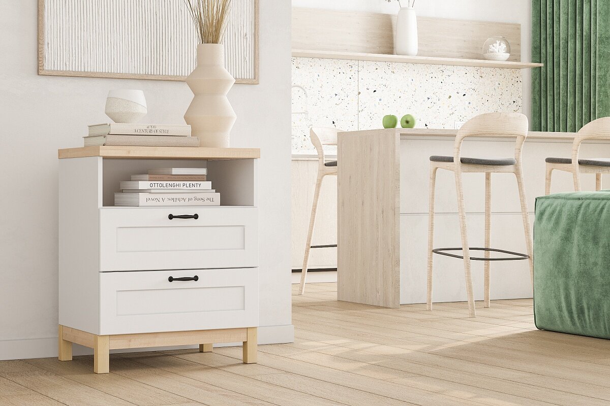 Тумба прикроватная МебельЛэнд24 Техас - 2 МДФ 45x45x70