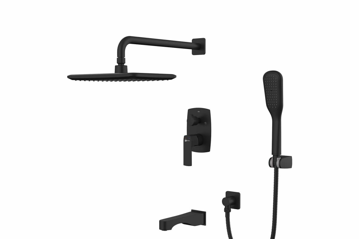 Смеситель для ванны и душа Lemark Ursus встраиваемый LM7222BL