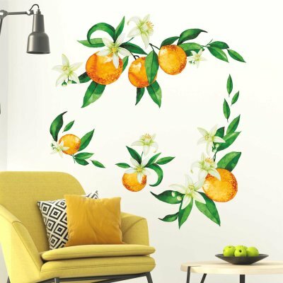 Наклейки на стену для кухни «Апельсин»