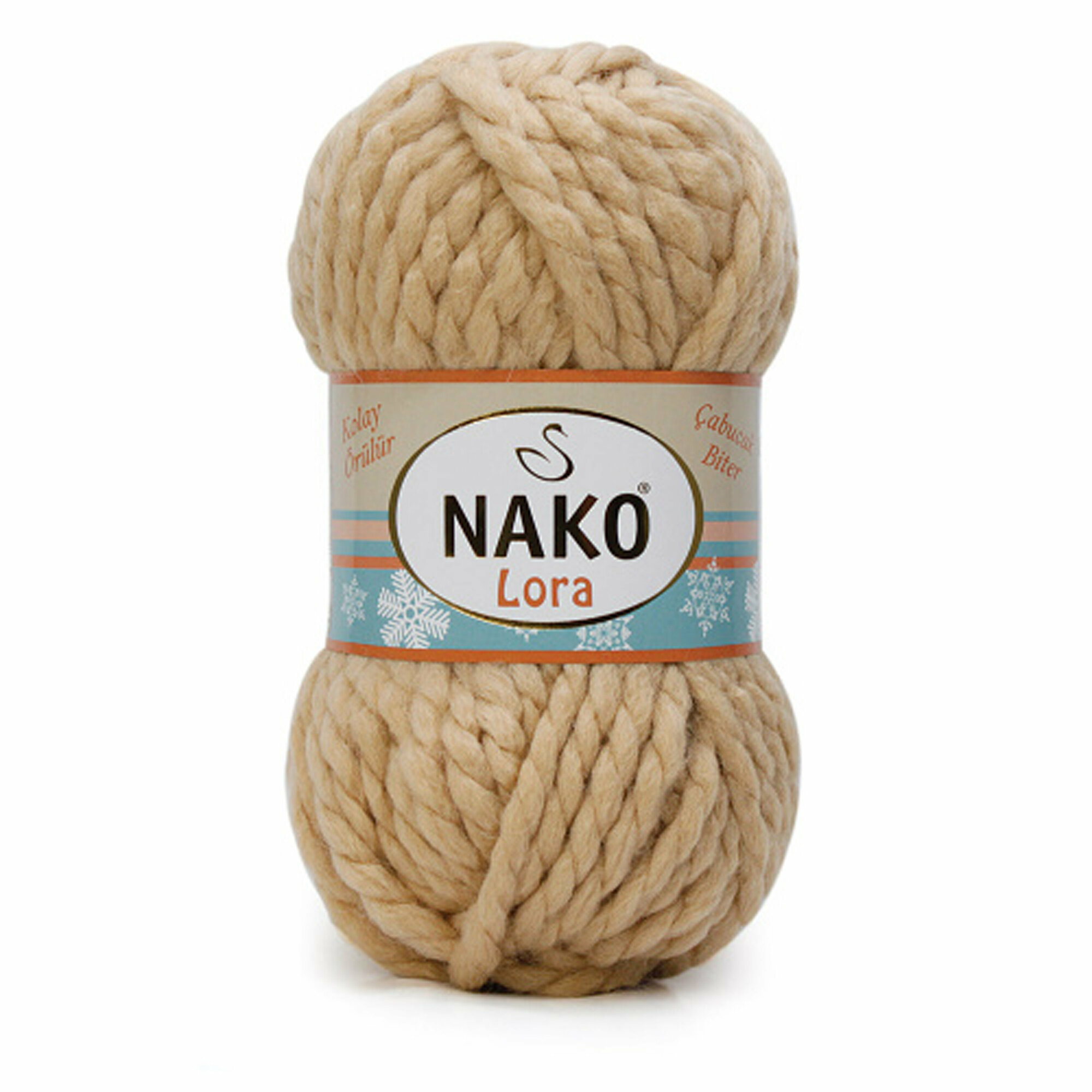 1 Моток Пряжа Nako LORA 20% Шерсть 80% Акрил 100 гр. - 35 м. цвет - 219