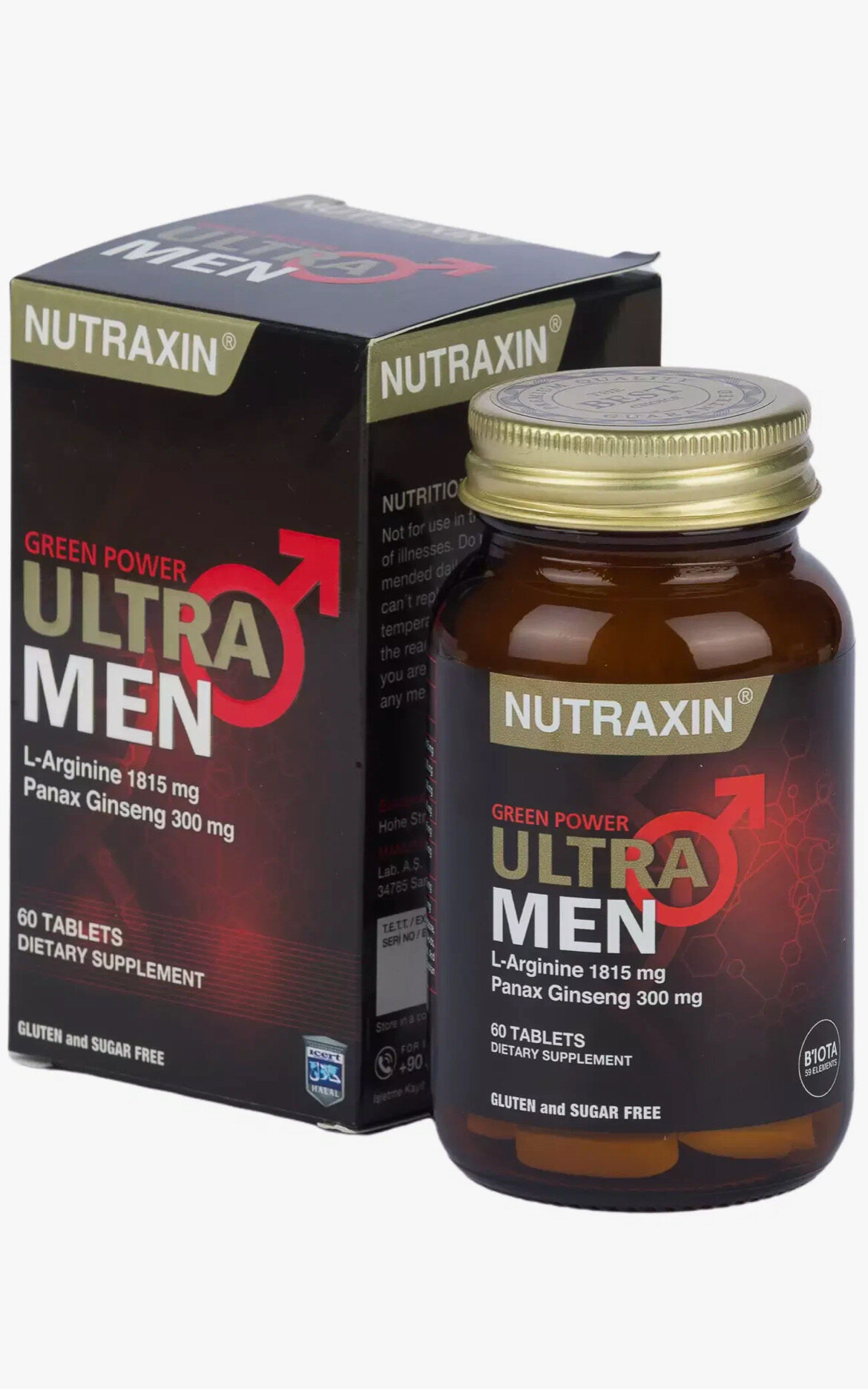 Для поддержки общего и полового здоровья мужчин UltraMen, Nutraxin, 60 таблеток