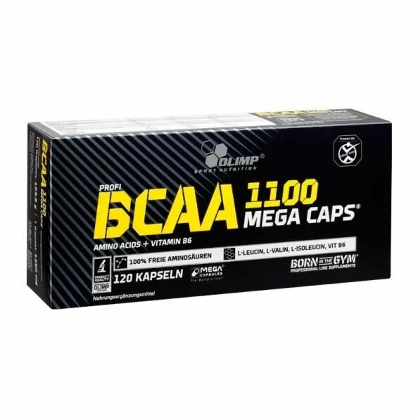 Olimp BCAA Mega Caps/Аминокислоты БЦАА (120 капс.)