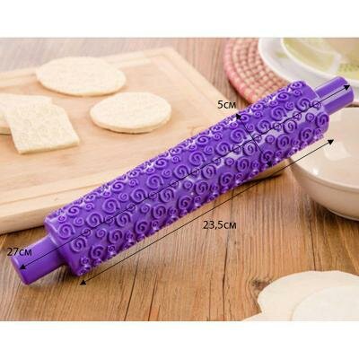 "Кондитерский валик для создания узоров" фиолетовый