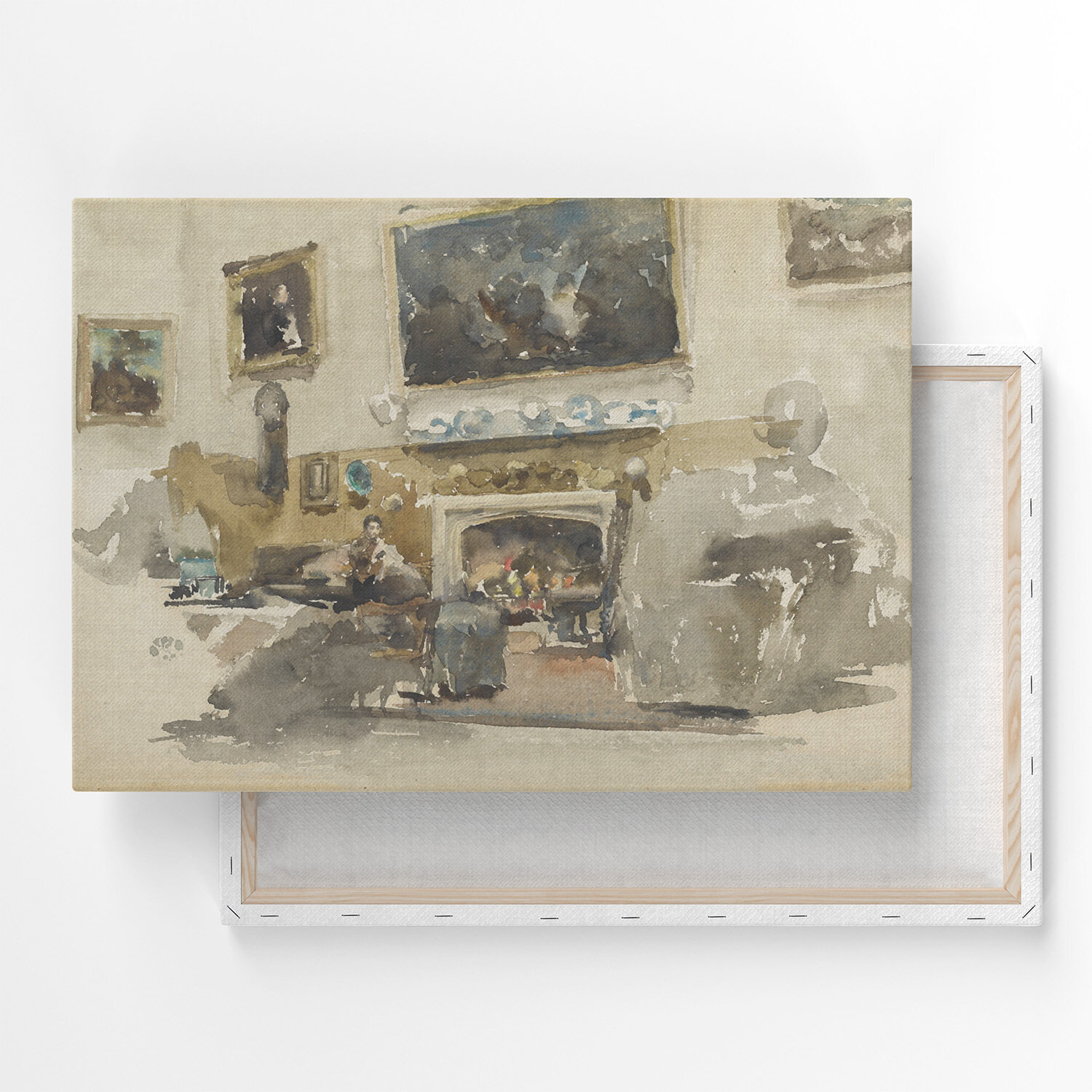 Картина на холсте, репродукция / James Whistler - Moreby Hall / Джеймс Уистлер / Размер 60 x 80 см