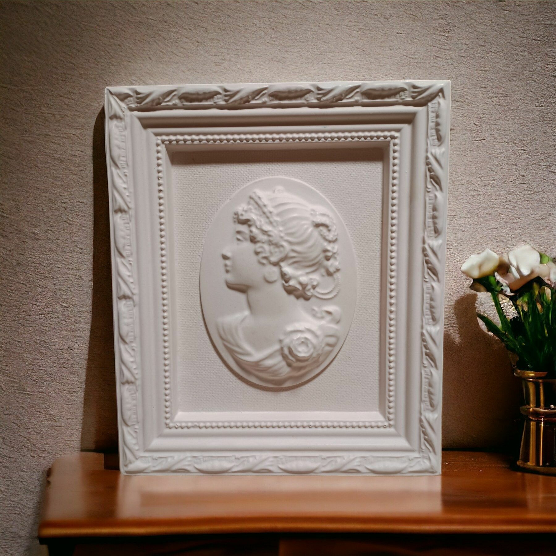 Большое панно, сувенир Афродита, из гипса. Декор, картина для дома, офиса, кафе.