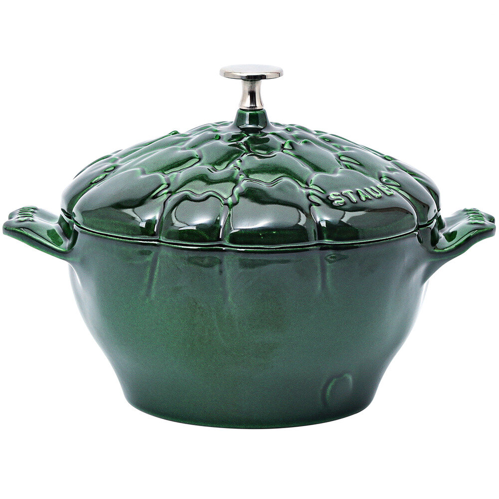 Кокотница "Артишок", 22 см, зеленый базилик, 11152285, Staub