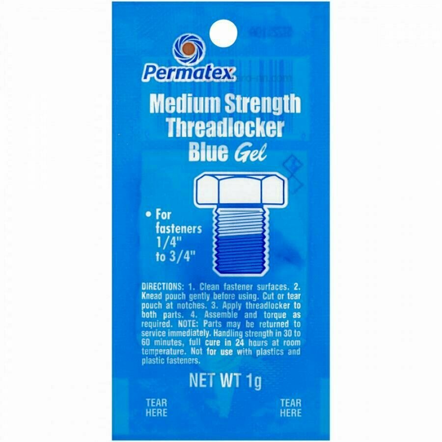 PERMATEX 09978 Герметик 1 г - Permatex Фиксатор резьбы средней фиксации синий.
