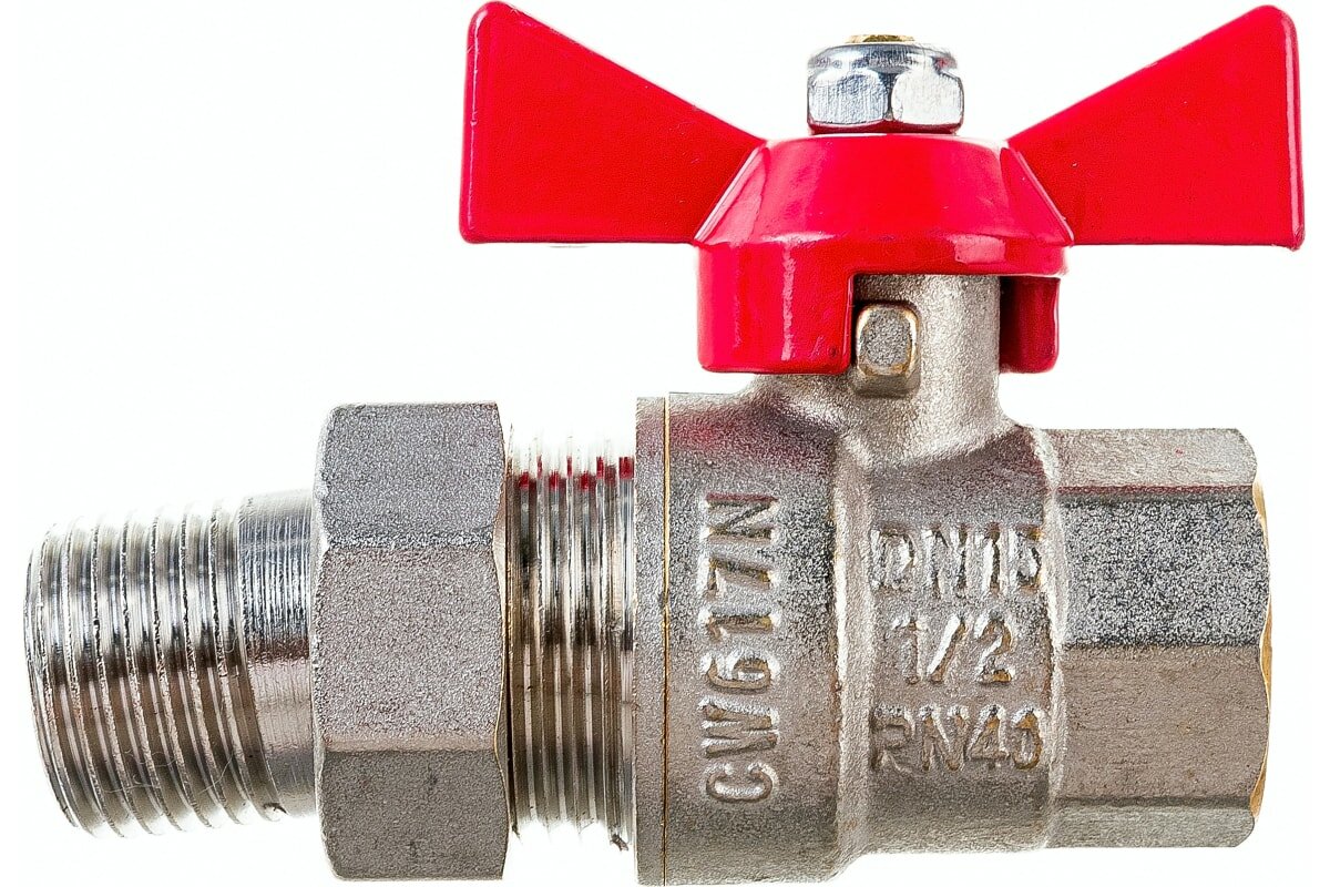 Valtec Кран шаровый BASE с полусгоном 1/2" вн.-нар. VT.227. N.04 для водопровода