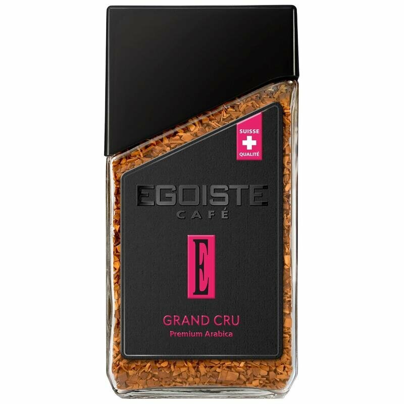 Кофе растворимый EGOISTE с молотым Grand Cru, 95гр ст/б, 1964788
