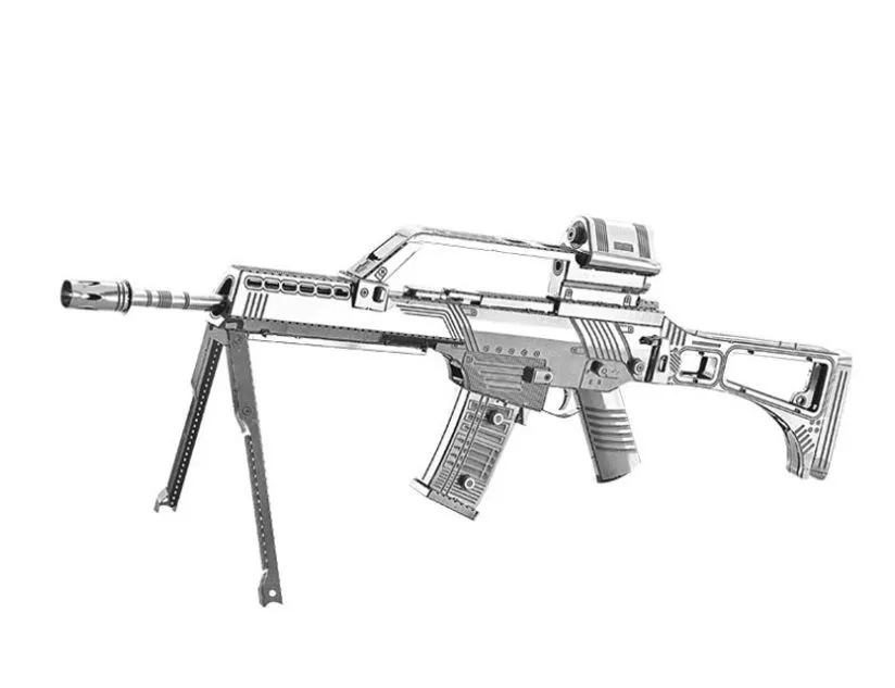 Конструктор 3D из металла винтовка HK G36