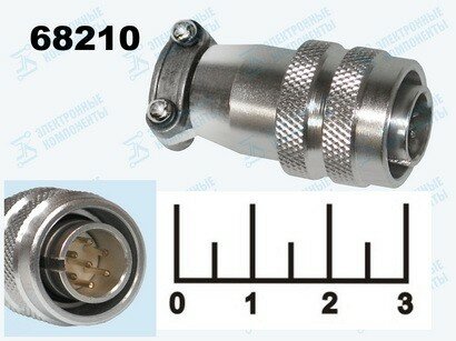 Разъем 7pin штекер на кабель XS12-7(AL)