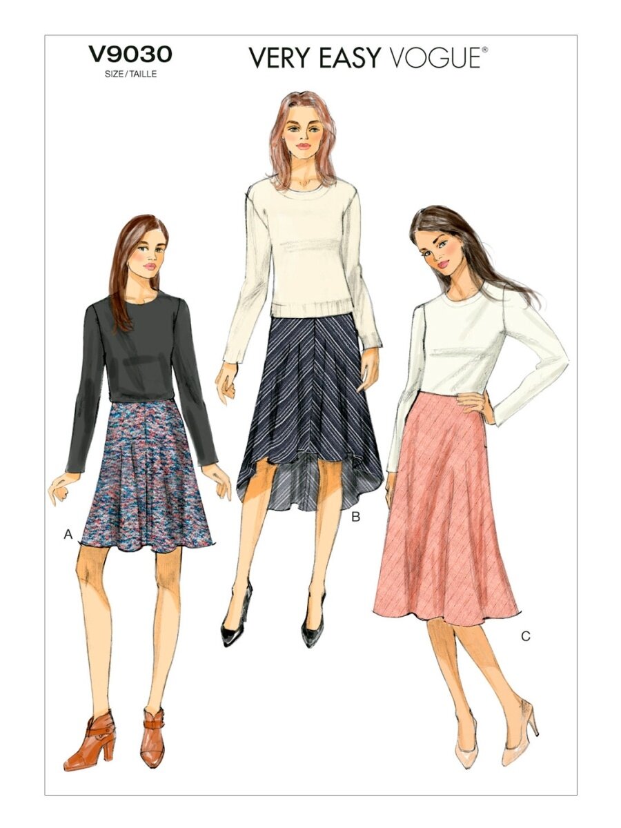 Выкройка Vogue №9030 Юбка