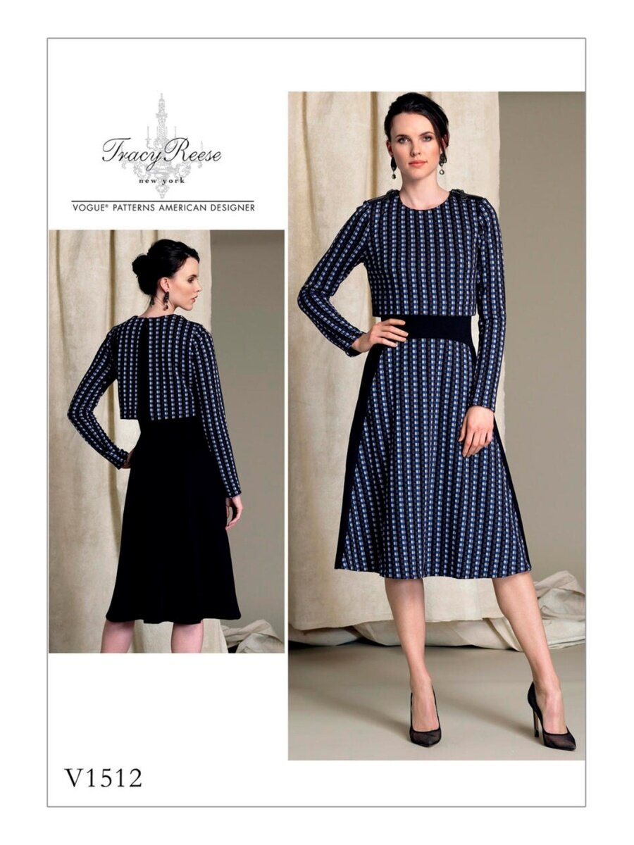 Выкройка VOGUE №1512 Платье