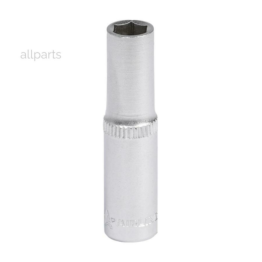 AIRLINE ATAP012 Головка торцевая 1/4" шестигранная 7мм глубокая AIRLINE ATAP012