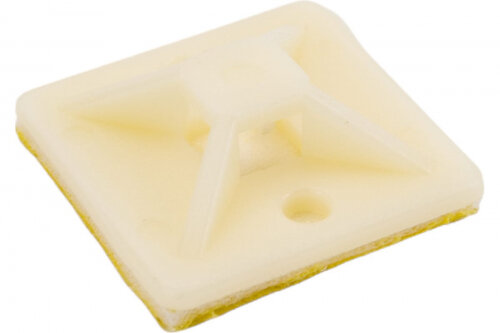 Площадка самоклеящаяся Iek 25х25 под Хомуты бел. (уп.100шт), UHP30-25-100