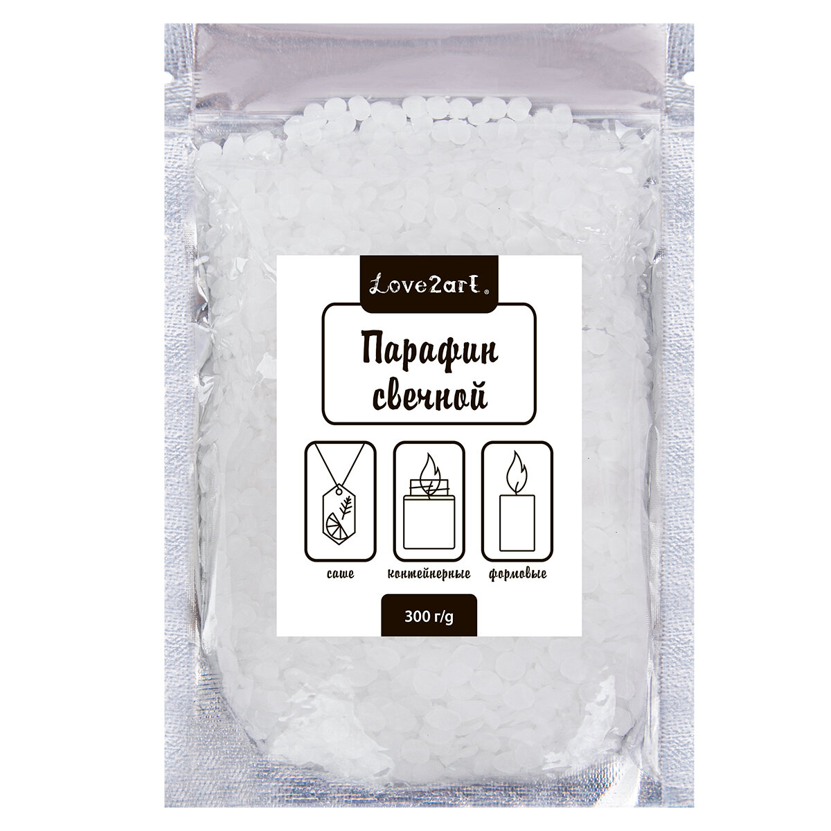 Love2art Парафин свечной PARAFFIN-300-AD51 300 г - восковой базовый материал для свечей